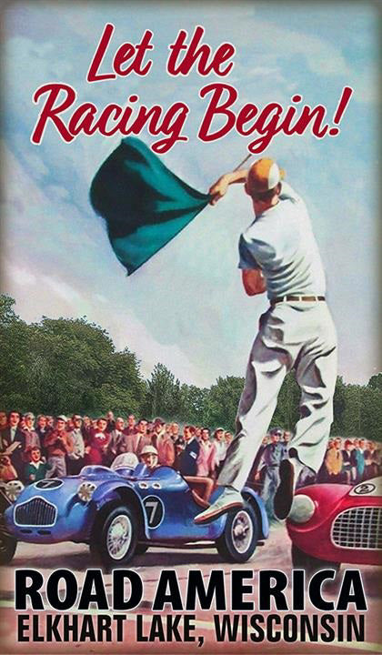 Green Flagman Sign- Metal – Paddock Shop